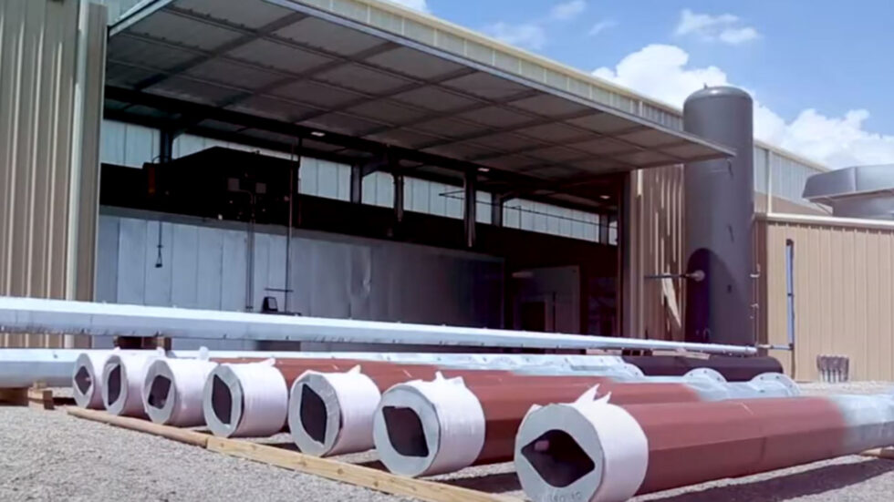 Wet Coating - AZZ wet coating for parts up to 40 feet in length.
